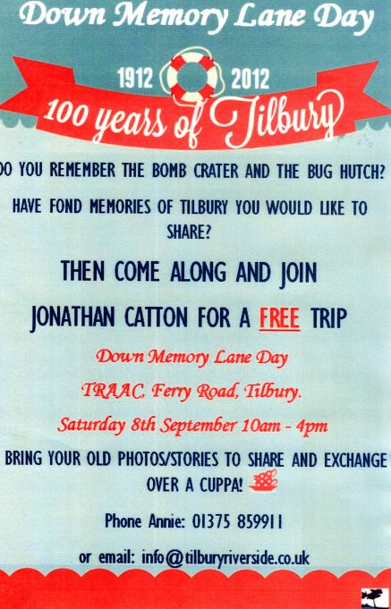 Down Memory Lane | Past events and activities | Tilbury and Chadwell ...