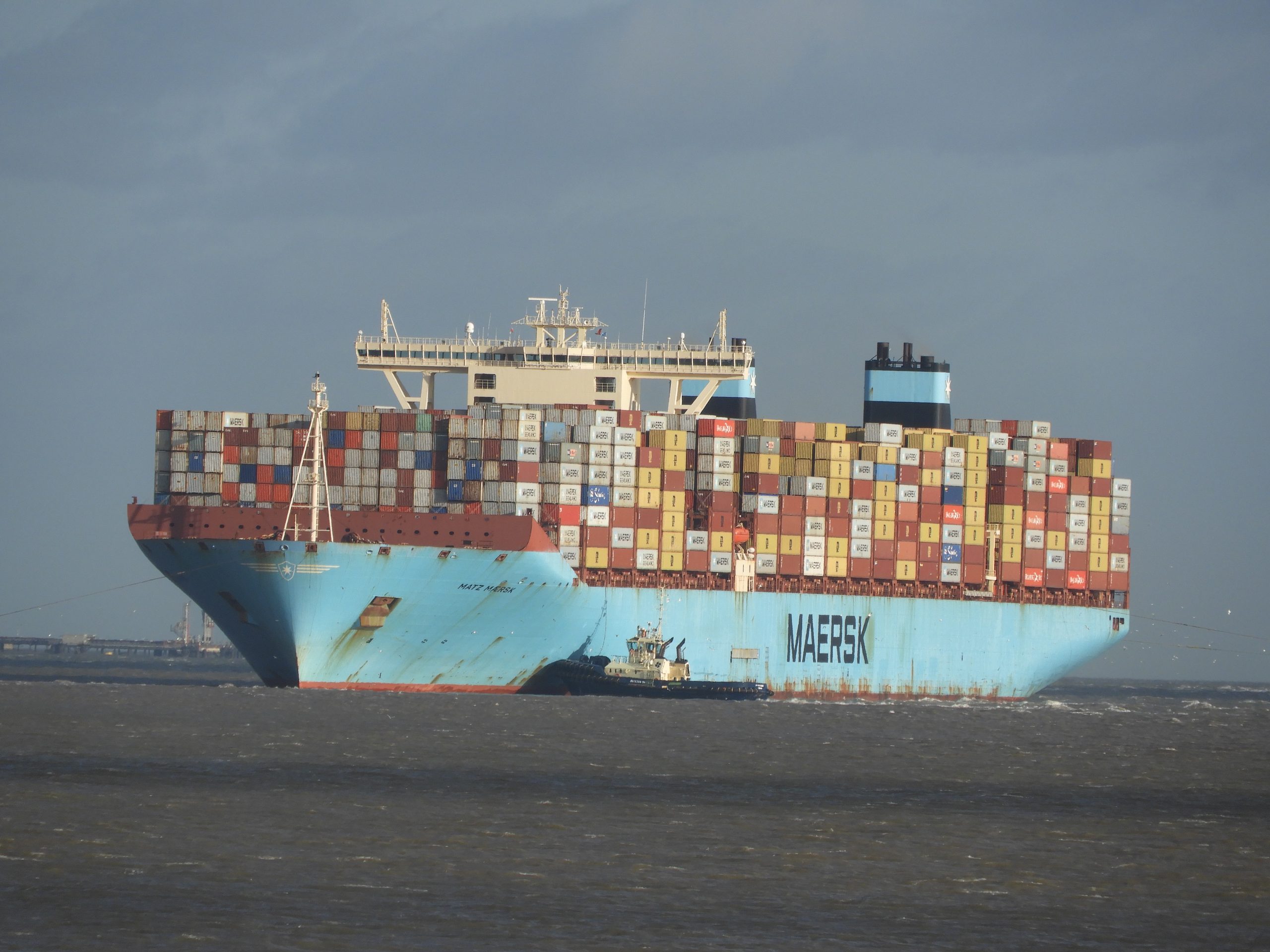 MATZ MAERSK leaving DPW | Container Ships | Tilbury and Chadwell Memories