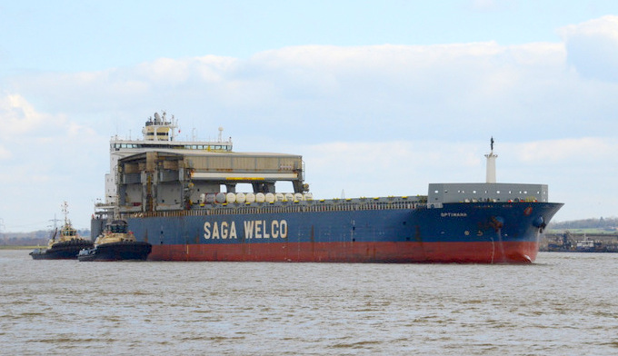 OPTIMANA off Tilbury | Transport - ships | Tilbury and Chadwell Memories