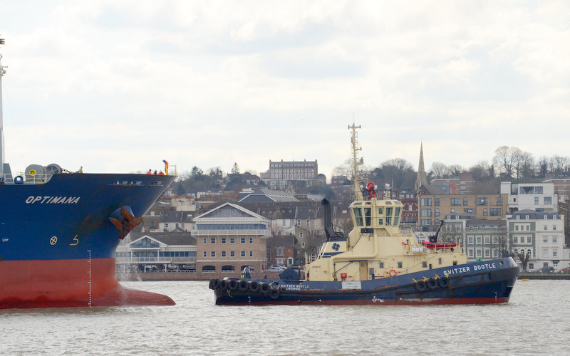 OPTIMANA off Tilbury | Transport - ships | Tilbury and Chadwell Memories